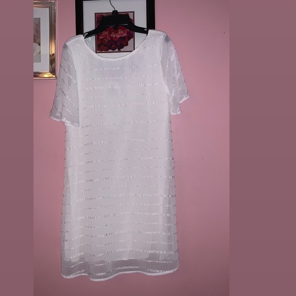 Dresses | White Layered Sheer Dress White Formal Dress | Poshmark